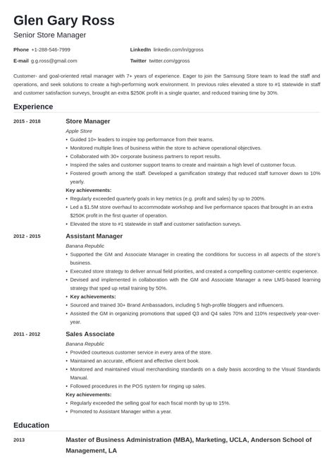 Retail Cv Examples Templates And Writing Guide For 2024 Retail Cv Examples Templates And Writing Guide For 2024