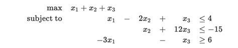 Math Mode Aligning Linear System In Optimization Problem Tex