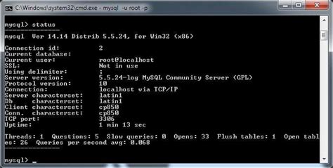 Mysql En Ligne De Commande Sous Wamp