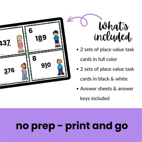 3 Digit Place Value Task Cards 2 Sets Grades 1 4 Tpt