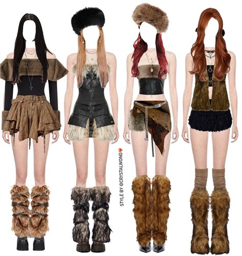 1223 Outfit Shoplook Kpop Stage Outfits Ideas 8 Members Brown