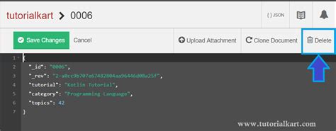 couchdb delete document rest api web interface