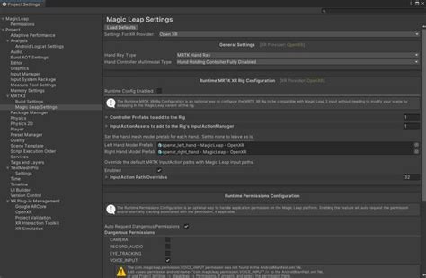 Magic Leap Settings Magicleap Developer Documentation