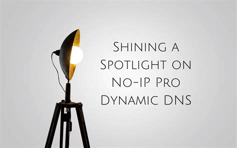 Shining A Spotlight On No Ip Pro Dynamic Dns