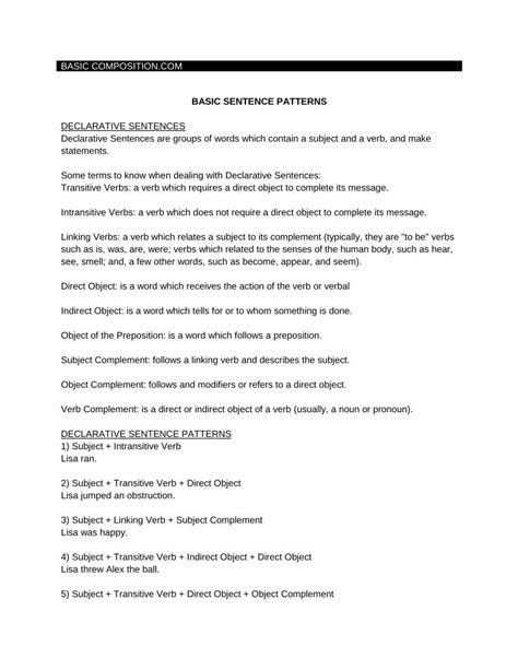 pdf basic sentence resources