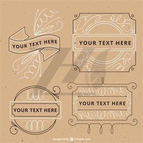 دانلود وکتور مجموعه حاشیه متن زینتی دانلود رایگان فایل لایه باز، Psd