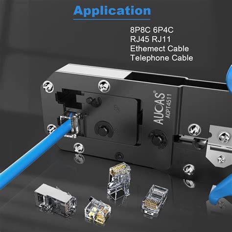 Aucas Rj45 Crimping Tool Lan Tester Kabel Mikroti Vicedeal
