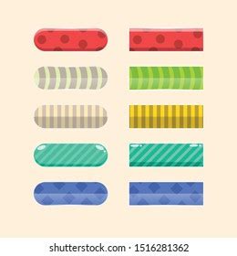 Colorful Cute Game Button Set Stock Vector Royalty Free 1516281362