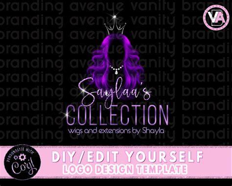 Hair Logo Hair Business Logo Wigs Logo Logo For Hair Hair Bundles Logo Hair Extensions Logo