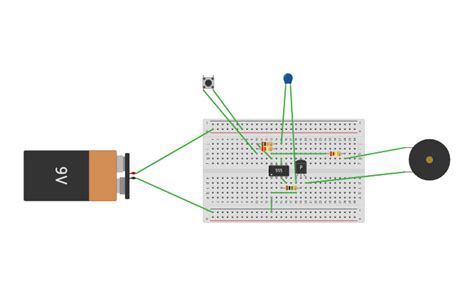 Circuit Design Codigo Morse Tinkercad