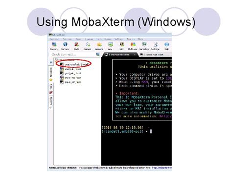 Using Moba Xterm Windows Using Moba Xterm Windows