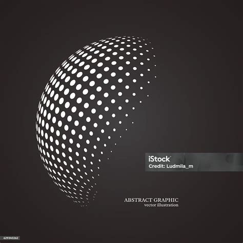 추상 글로브 점선 구 3d 하프톤 점 효과 0명에 대한 스톡 벡터 아트 및 기타 이미지 0명 구 디자인 요소 Istock