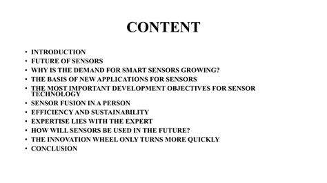 Sensor Technology Pptx