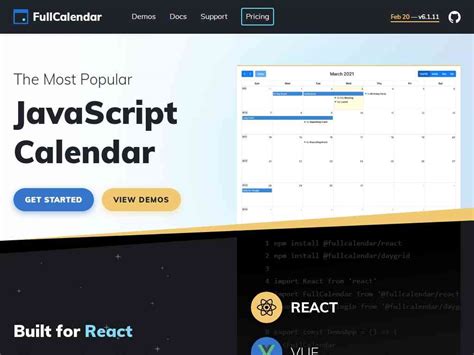 Fullcalendar Полноразмерный календарь Улучшение Плагины Bootstrap