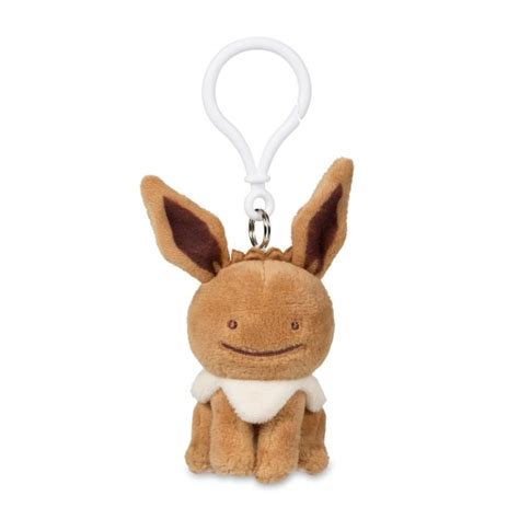 ditto as eevee plush key chain pokémon center official site