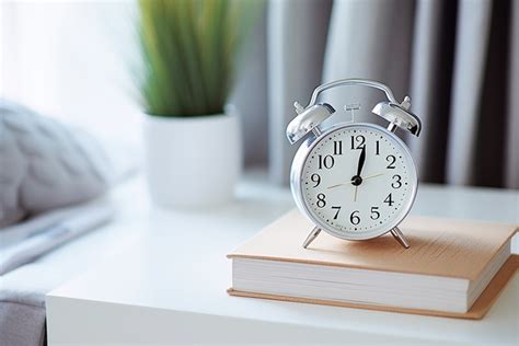 Alarm Clock Next To A Book On A Table Background High Resolution No People Time Background