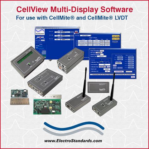 Cellview Multi Display Gui Software For Cellmite Strain Gage And Lvdt