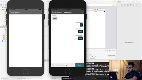 6 send chat messages to firebase chat app swift4 xcode عربي