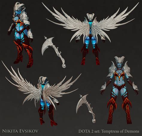 Artstation Temptress Of Demons Nikita Evsikov