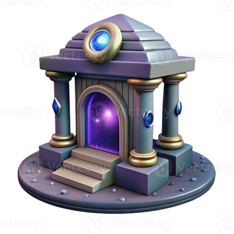 Extraordinary Abstract Cosmic Portal 3d Render Genuine 56755573 Png