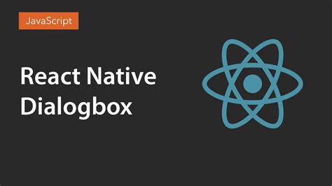 Dialog Boxes For React Native
