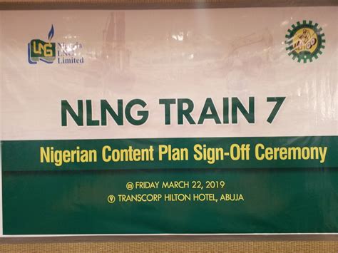 Nlng Launches Train 7 Project With A 12bn Deal With Ncdmb Naija News