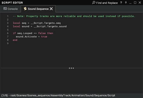 Script Editor Virtalis Docs