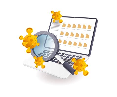 Premium Vector Computer Data Virus Attack