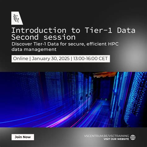 Researchdata Hpc Datamanagement Tier1data Training Vsctraining