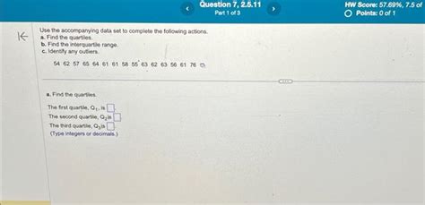 Solved Construct A Data Set That Has The Given Statistics