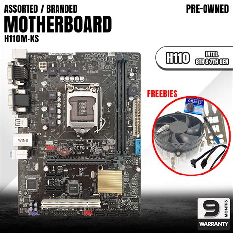 Motherboard Socket 1151 H110m Ks Mobo Support 6th Gen And 7th Gen Intel Processor Ddr4 Slot