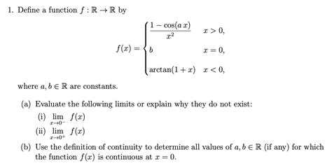Solved Define A Function F Mathbb R Rightarrow Chegg