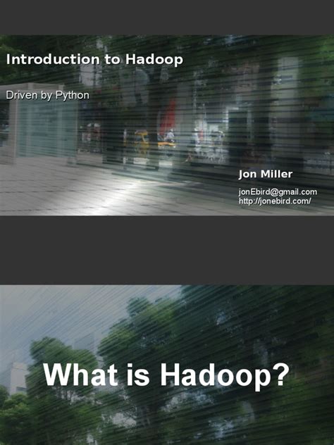 Hadoop Intro Pdf Teaching Methods And Materials Computers