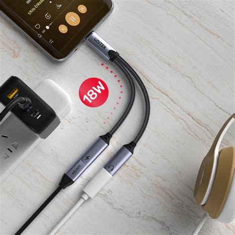 Unitek Adapter Usb C Na 2 X Port Usb C Audio I 18w Cena Raty Sklep