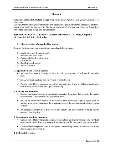Mes Module 4 Notes 1 2 Descargar Gratis Pdf Embedded System