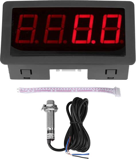 Tachometer 4 Digital Redblue Led Tachometer Rpm Speed Meterhall