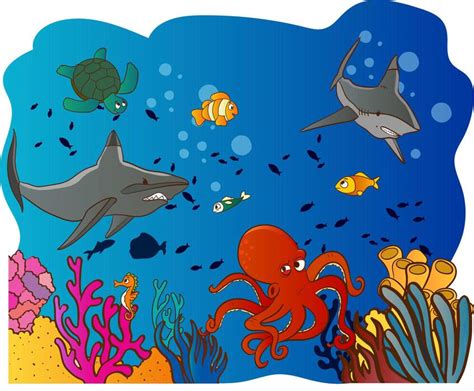 Under The Sea Clipart Vector Art Icons And Graphics For Free Download