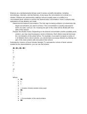 Mastering Dilutions Step By Step Guide For Science Babes Course Hero