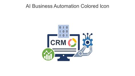 AI Business Automation Colored Icon In Powerpoint Pptx Png And Editable Eps Format PPT Template