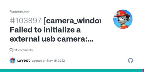 [camera windows] failed to initialize a external usb camera camera
