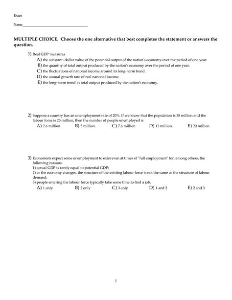 Past Exam Economics Midterm Questions Answers Exam Studocu