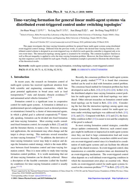 Time Varying Formation For General Linear Multi Agent Systems Via