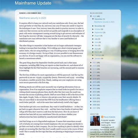 Trevor Eddolls On Linkedin Mainframe Security