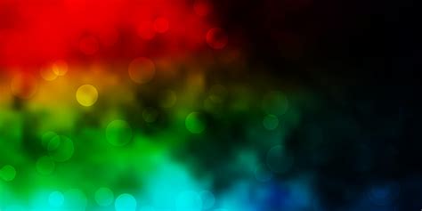 Dark Multicolor Vector Texture With Disks 1958434 Vector Art At Vecteezy