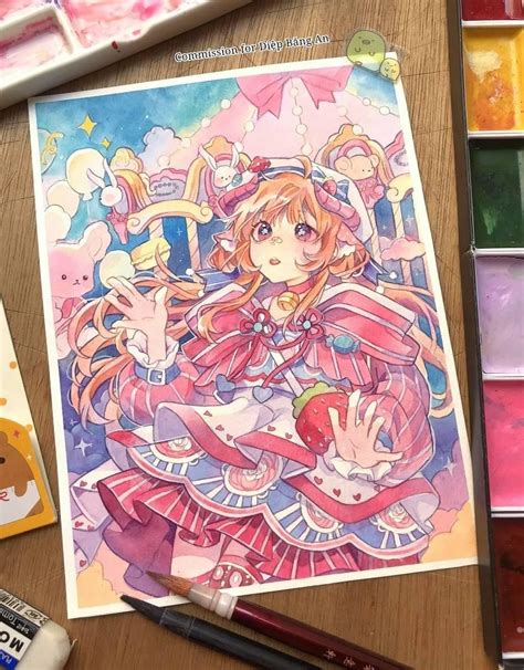 Alcohol Marker Art Anime Copic Marker Art Anime Art Styles Artstyle