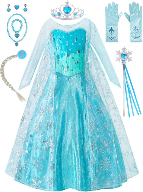 Aoiviss Princess Elsa Frozen Costume For Girls Perfect For India Ubuy
