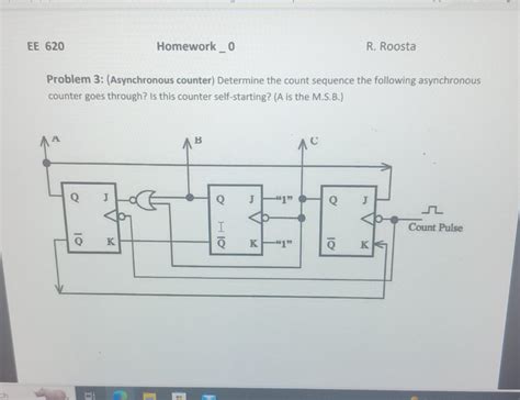 Solved Problem 3 Asynchronous Counter Determine The Count