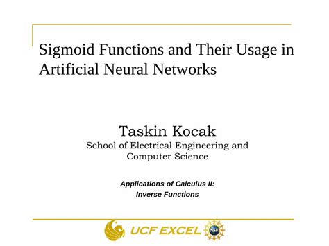 Pdf Sigmoid Functions And Their Usage In Artificial Neural Networks