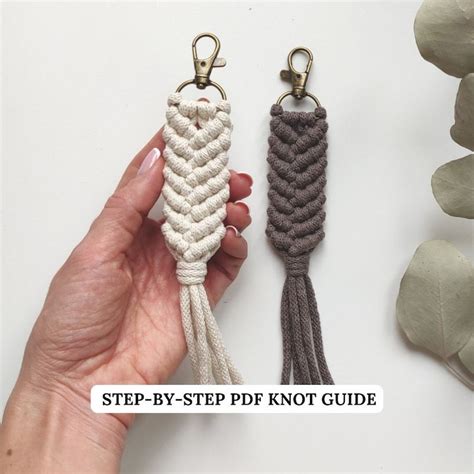 Macrame Keychain Etsy