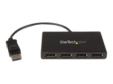 StarTech Com 4 Port DisplayPort 1 2 To 4x 1080p Computer MST Hub MSTDP124DP